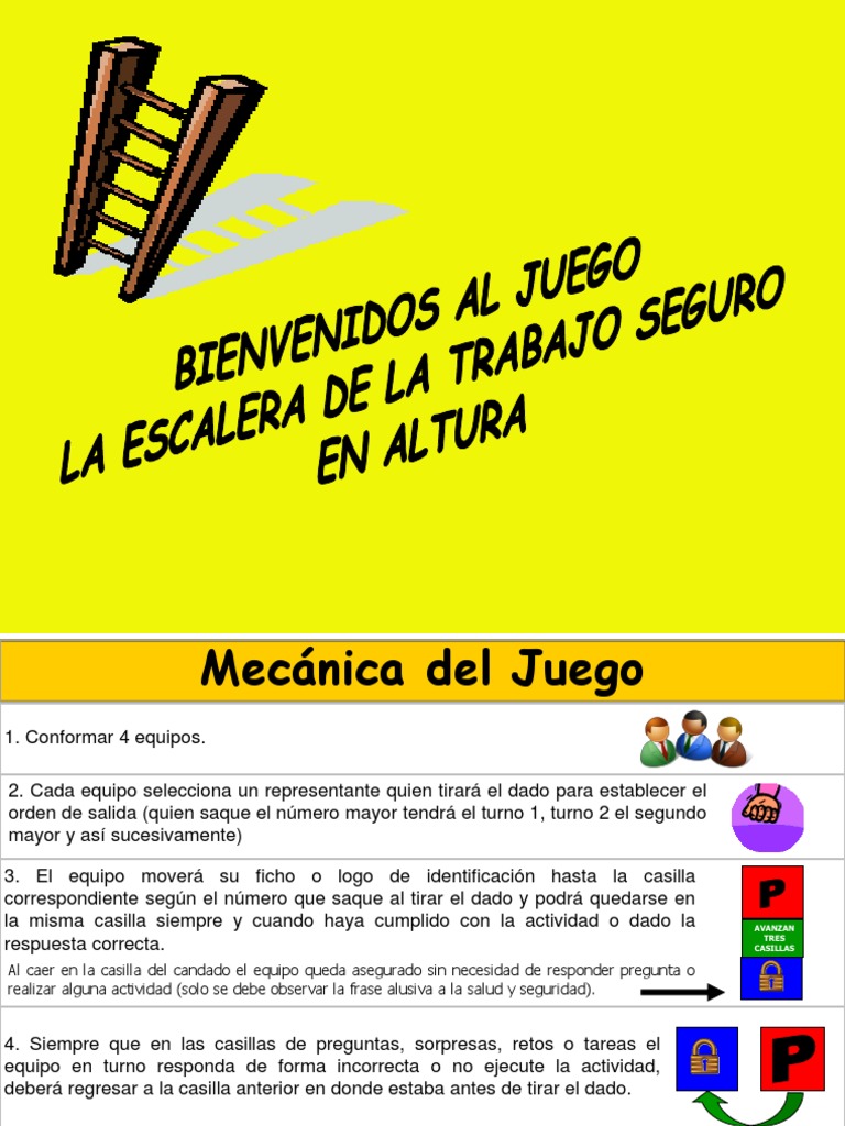 Juego Escalera - Trabajo en Alturas | Especialidades Medicas ...