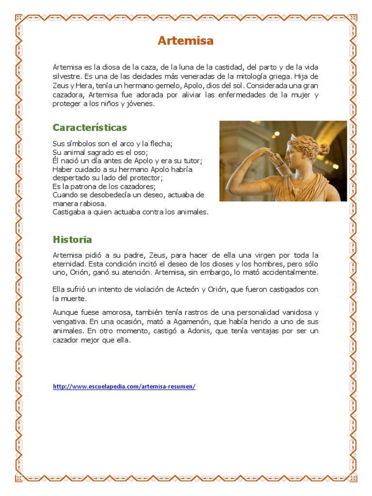 Artemisa: Características