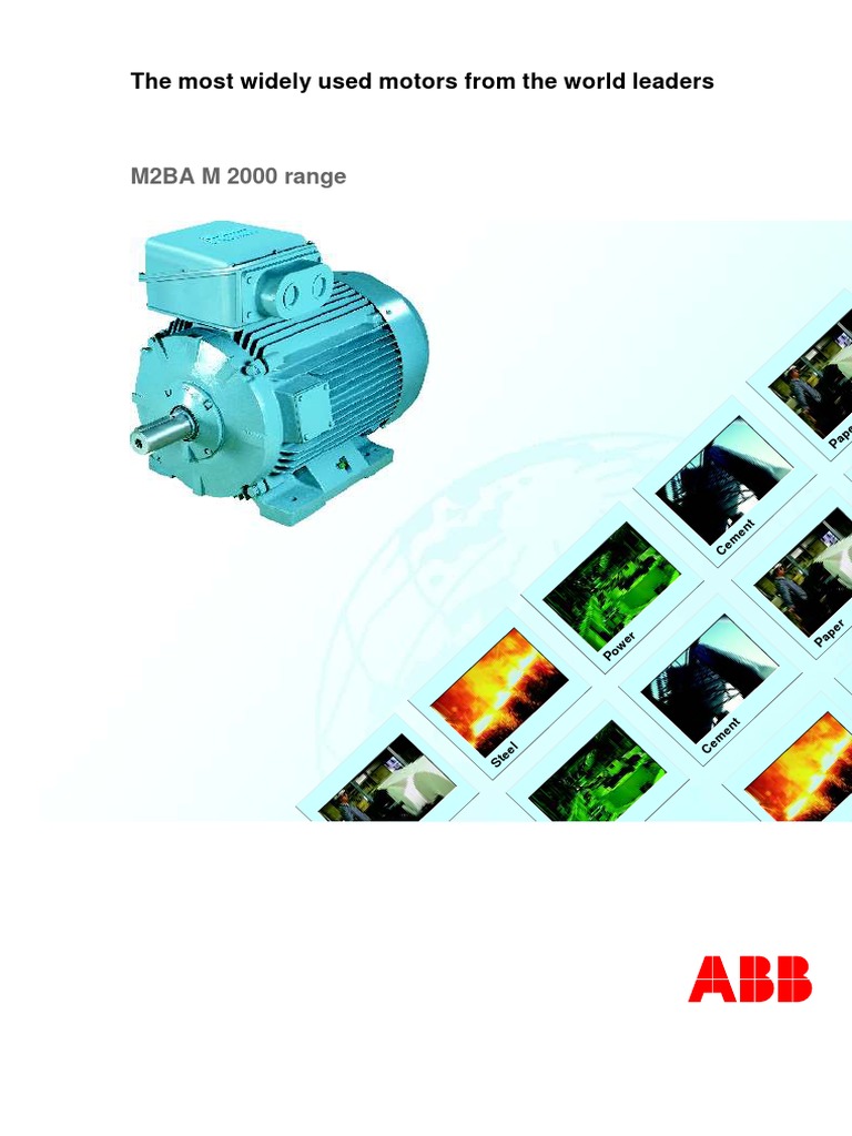 ABB Motor Catalog Frame 315 & 355 PDF | PDF | Electric Motor ...