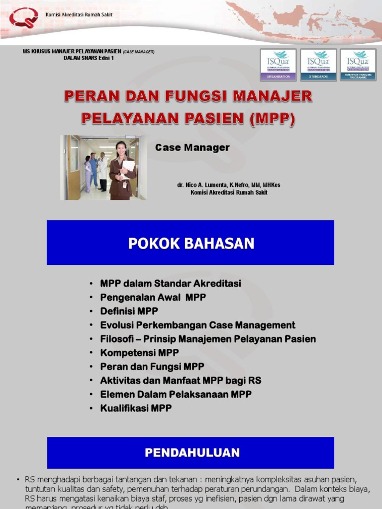 3-ws MPP drNico-Peran Dan Fungsi MPP-Mei2019 PDF | PDF