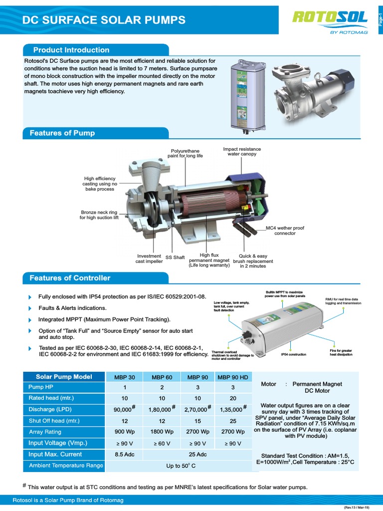 Surface Data Sheet Rev. 13 | PDF | Photovoltaic System | Solar Panel