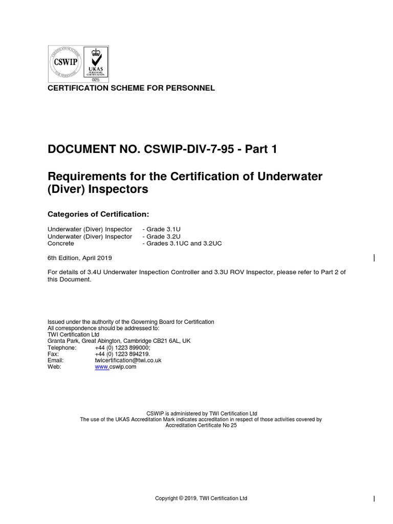 CSWIP | PDF | Nondestructive Testing | Test (Assessment)