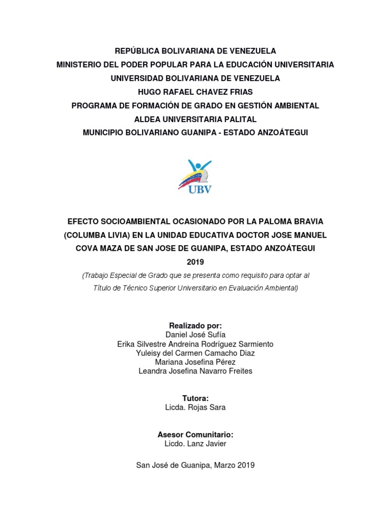 Tesis UBV Leandra Navarro-Final PDF | PDF | Salud y bienestar | Medicina