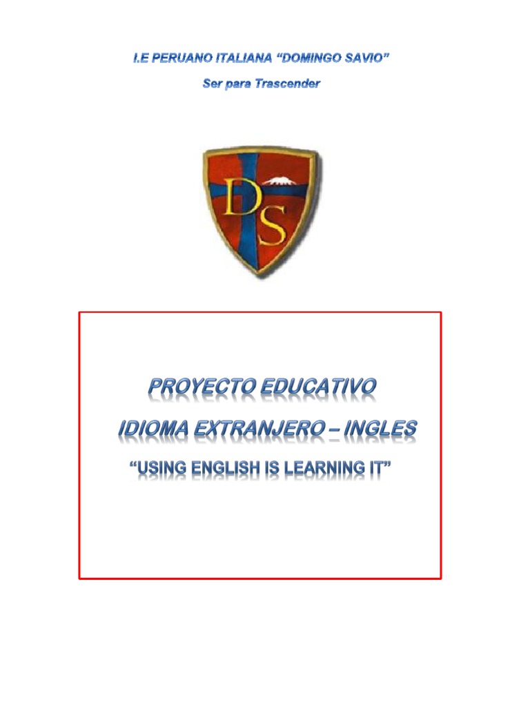 Proyecto de Inglés Terminado | PDF | Comunicación | Maestros