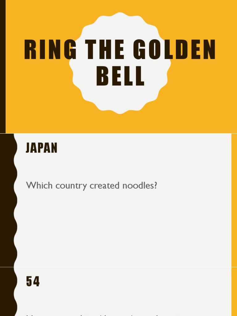 Ring The Golden Bell | PDF | Travel