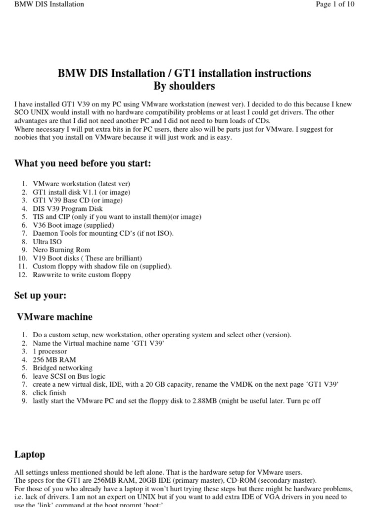 DIS Installation | PDF | Booting | Floppy Disk