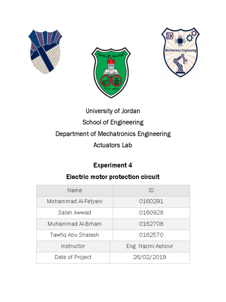 Protection of Three-Phase Electric Motors: An Experiment on ...