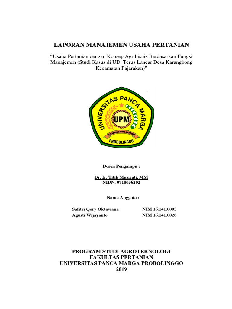 Laporan Mup | PDF | Teknologi & Rekayasa