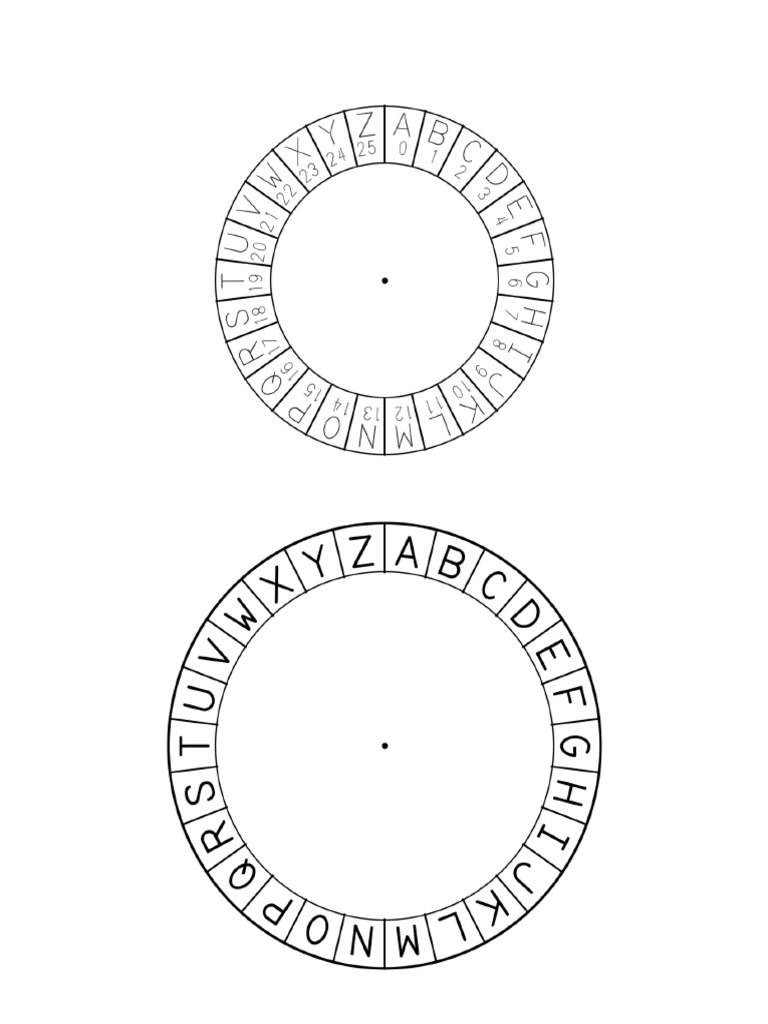Printable Caesar Cipher Wheel | PDF Printable Caesar Cipher Wheel | PDF