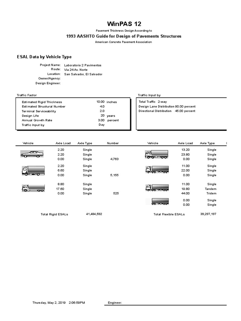 Winpas 12: 1993 Aashto Guide For Design of Pavements Structures | PDF ...