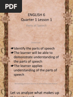 Parts of Speech Lesson Plan | PDF | Part Of Speech | Adverb