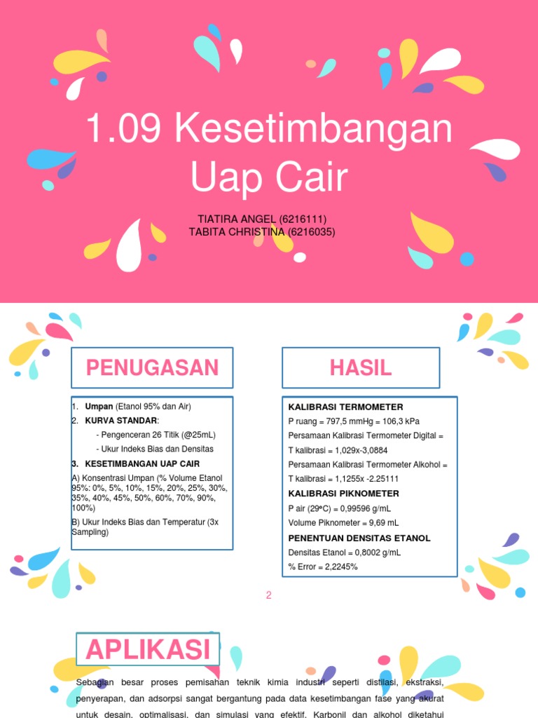Kesetimbangan Uap Cair | PDF