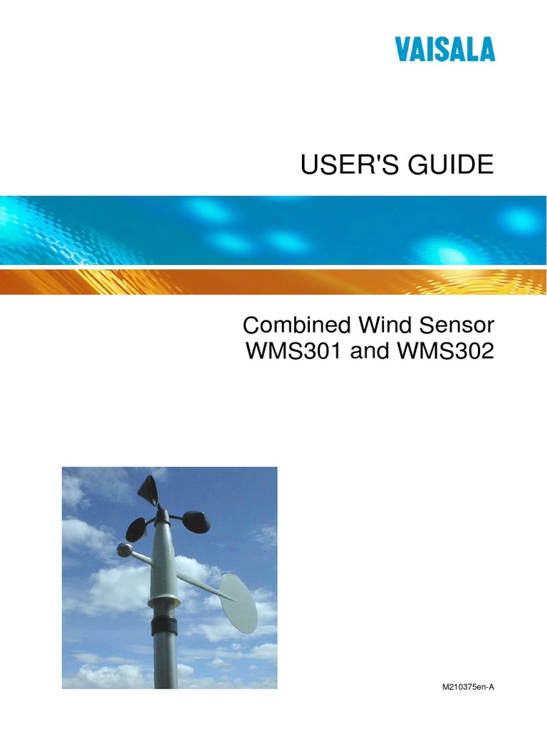 User'S Guide: Combined Wind Sensor WMS301 and WMS302 | PDF ...