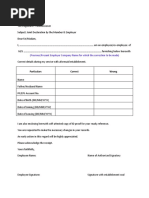 Epf Name Correction Form | PDF | Birth Certificate | Government Information