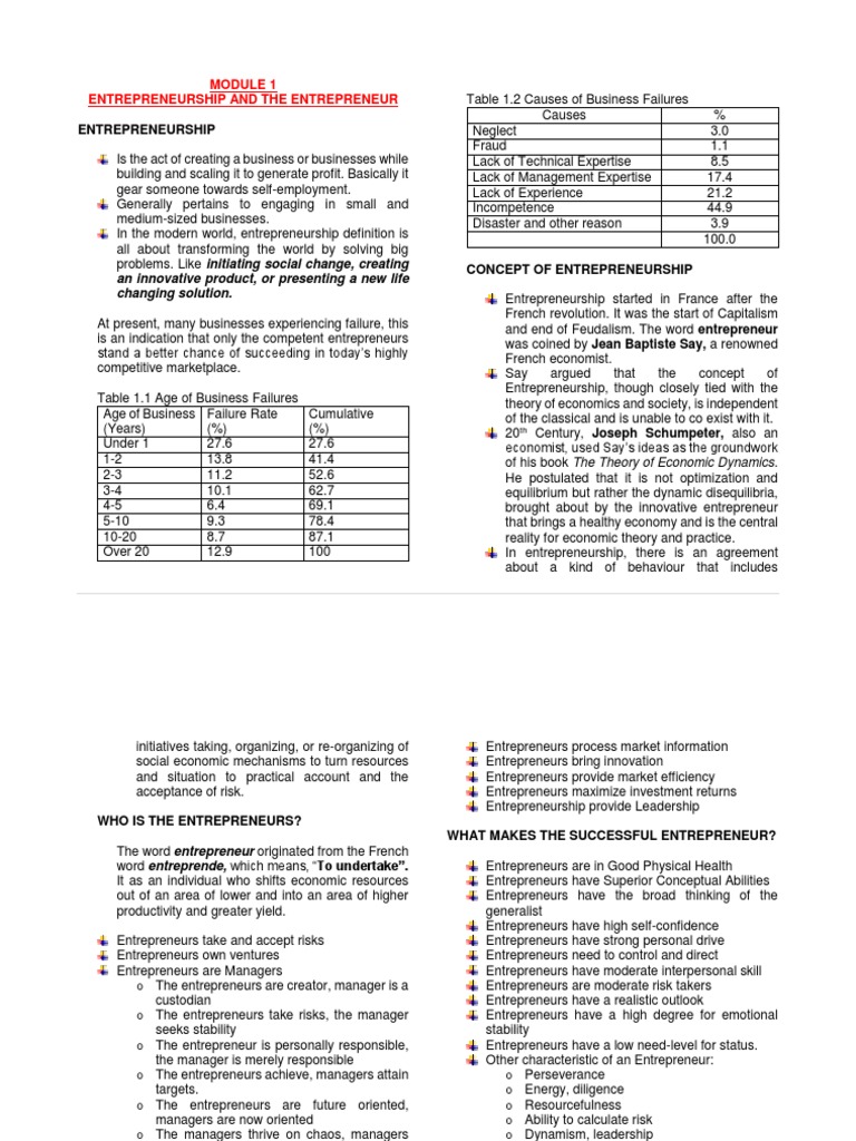 Entrepreneurship and The Entrepreneur | PDF | Entrepreneurship | Economics