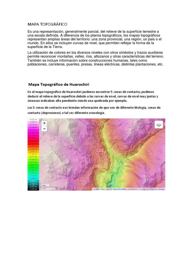 Cuadrangulo de Huarochiri | PDF | Geología | Mapa