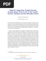 Arendt's Banality of Evil Explained | PDF | Hannah Arendt | Philosophy