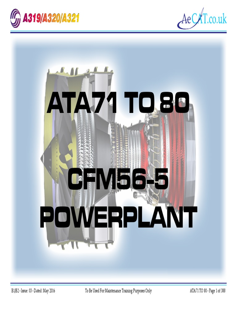 A320 - ATA71 To 80-CFM56-5 - B1-B2 - Iss-03 - May 2016 PDF | PDF ...