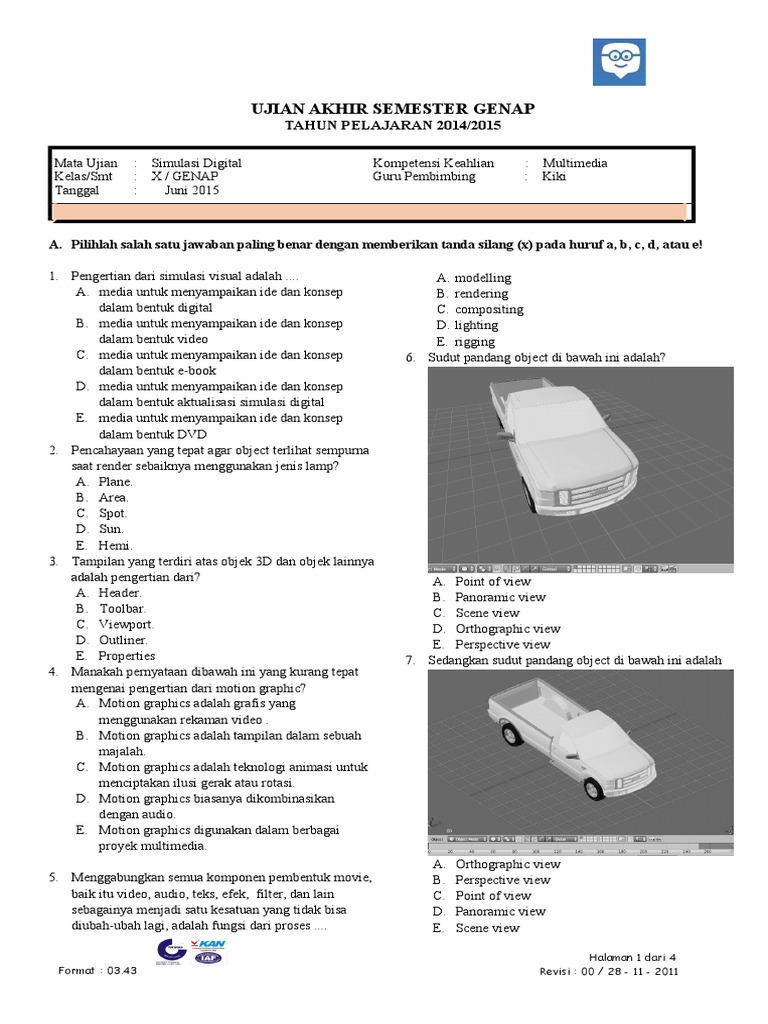 Soal Simdig Blender | PDF