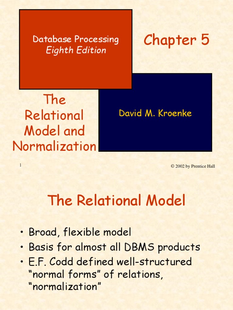 The Relational Model and Normalization: Database Processing | PDF | Relational Model ...