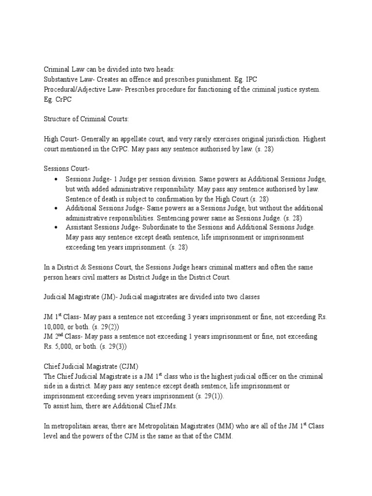 CRPC Class Notes | Download Free PDF | Bail | Remand (Detention)