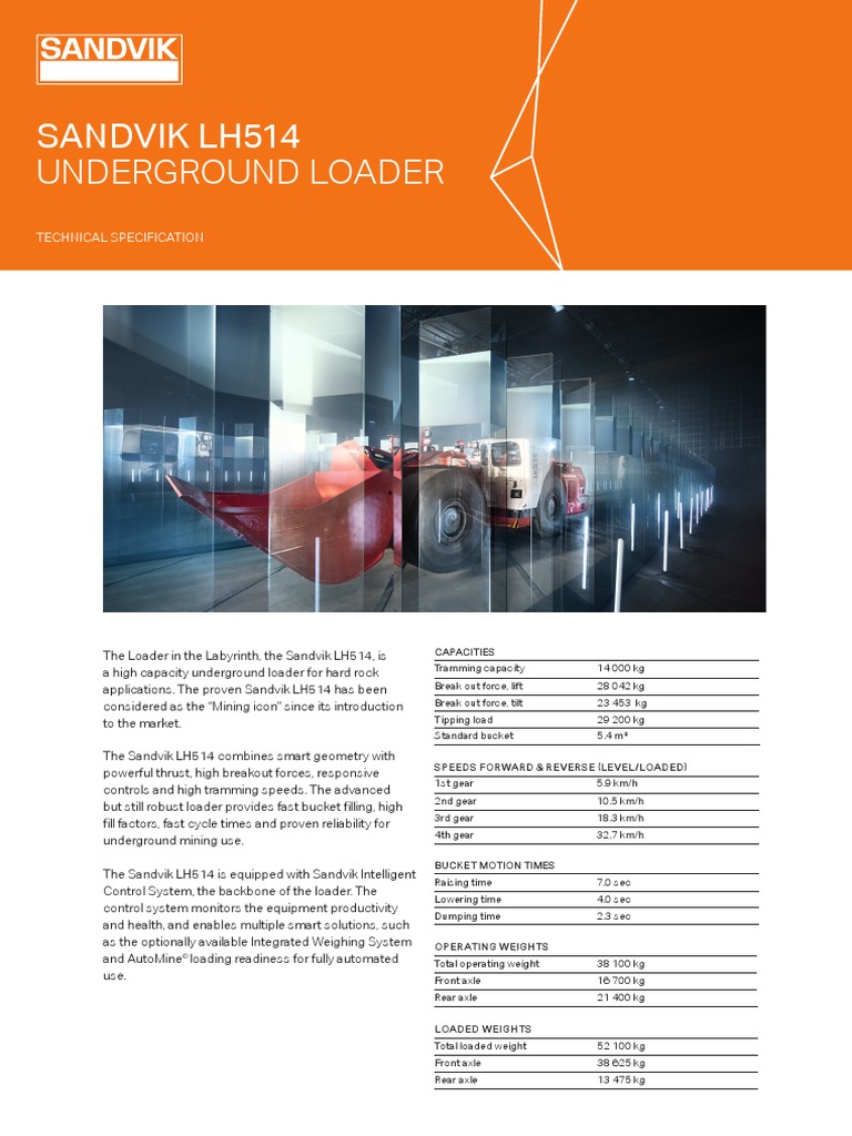 Lh514 Specification Sheet English | PDF | Truck | Brake