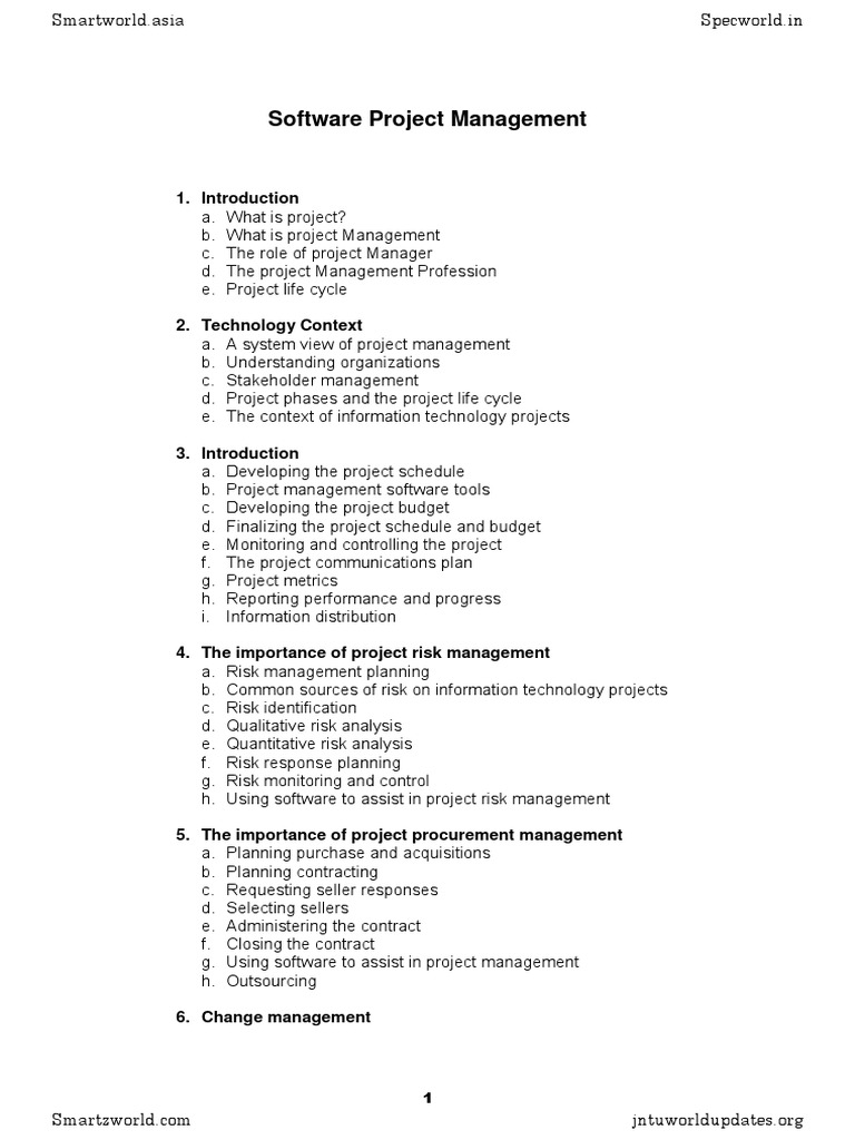 Software Project Management PDF | PDF | Project Management | System