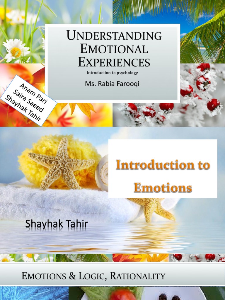 Presentation Emotion Introduction To Psychology | PDF | Emotions | Memory