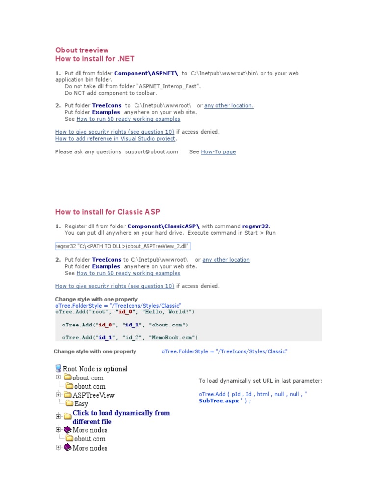 Obout Treeview: 1. Put DLL From Folder | PDF | Areas Of Computer Science | Computing