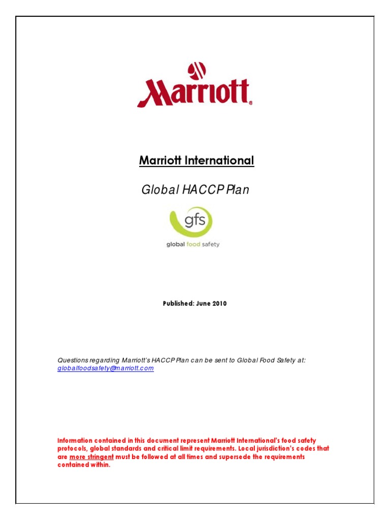 Global HACCP Plan | Download Free PDF | Food Safety | Foods