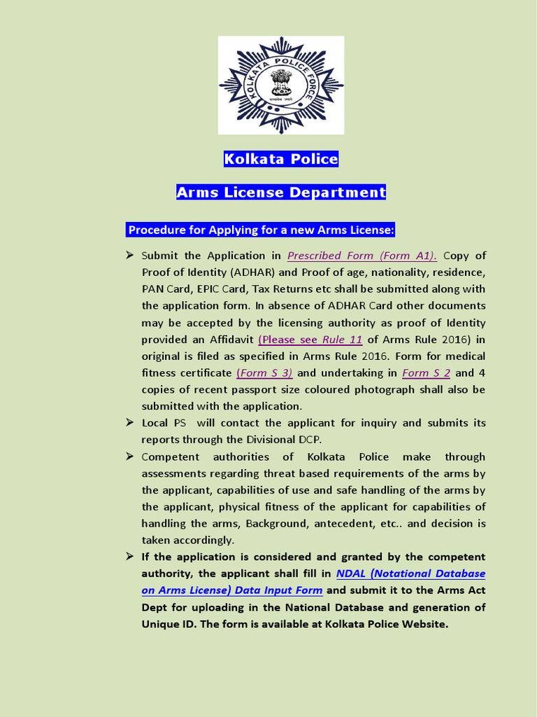 How To Get A Gun Licence | PDF | Identity Document | Social Institutions