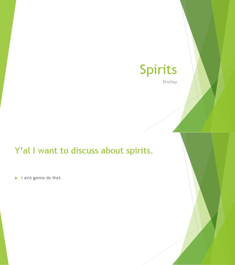 Spirits | PDF