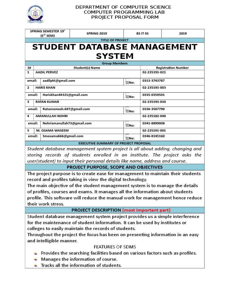 CP Project Proposal | PDF | Databases | Computing