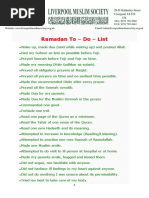 Ramadan Daily Checklist | PDF