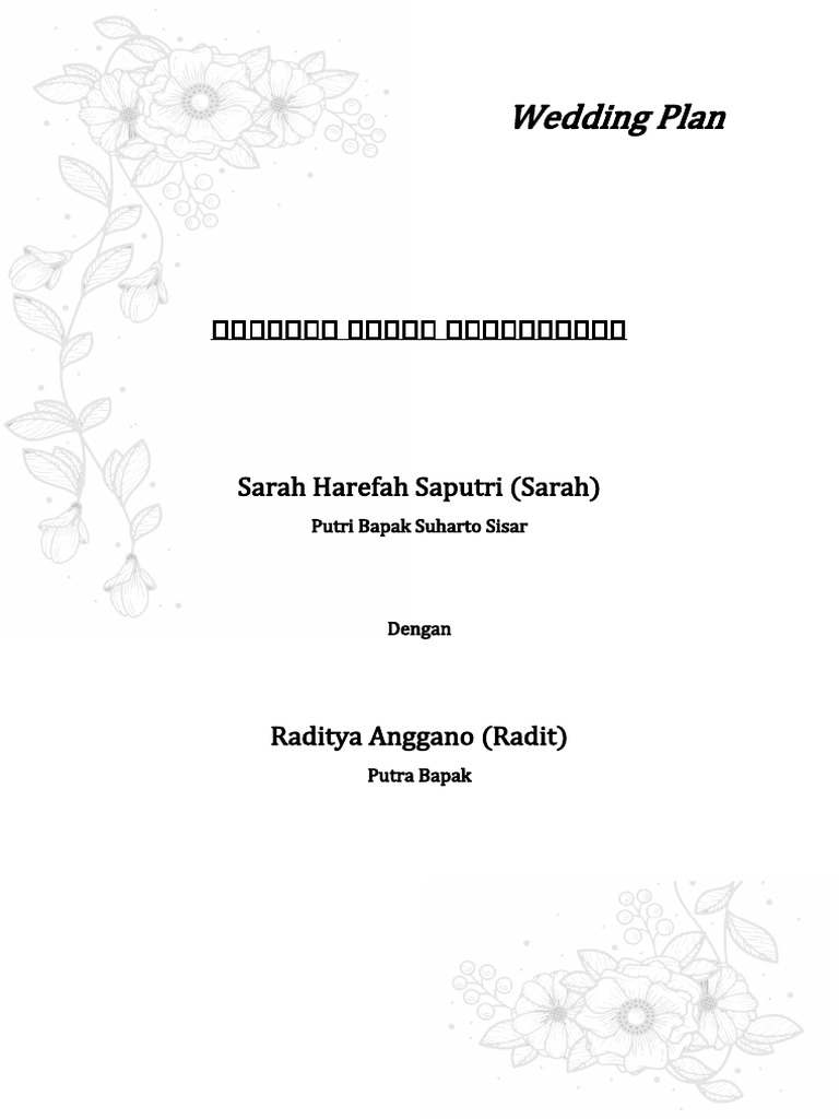 Rundown Acara Lamaran | PDF