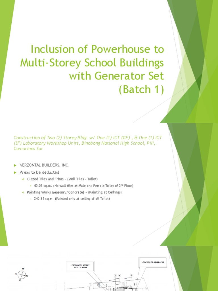 Inclusion of Powerhouse To Multi-Storey School Buildings With Generator ...
