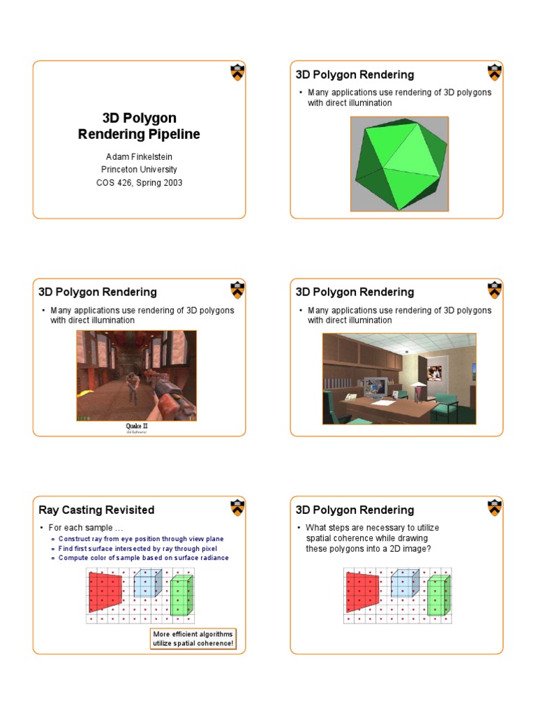 3D Polygon Rendering | PDF | Rendering (Computer Graphics) | 2 D ...