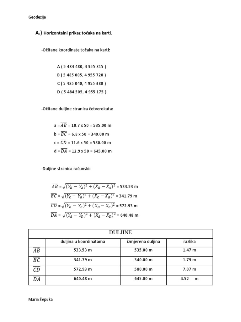 Geodezija 2.program | PDF