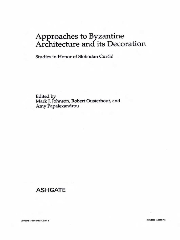 Marina MihaljeviC. Change in Byzantine Architecture | PDF | Dome | Vault (Architecture)