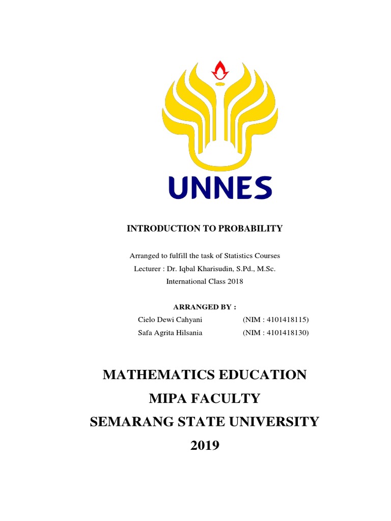 INTRO TO PROBABILITY TITLE | PDF | Set (Mathematics) | Probability