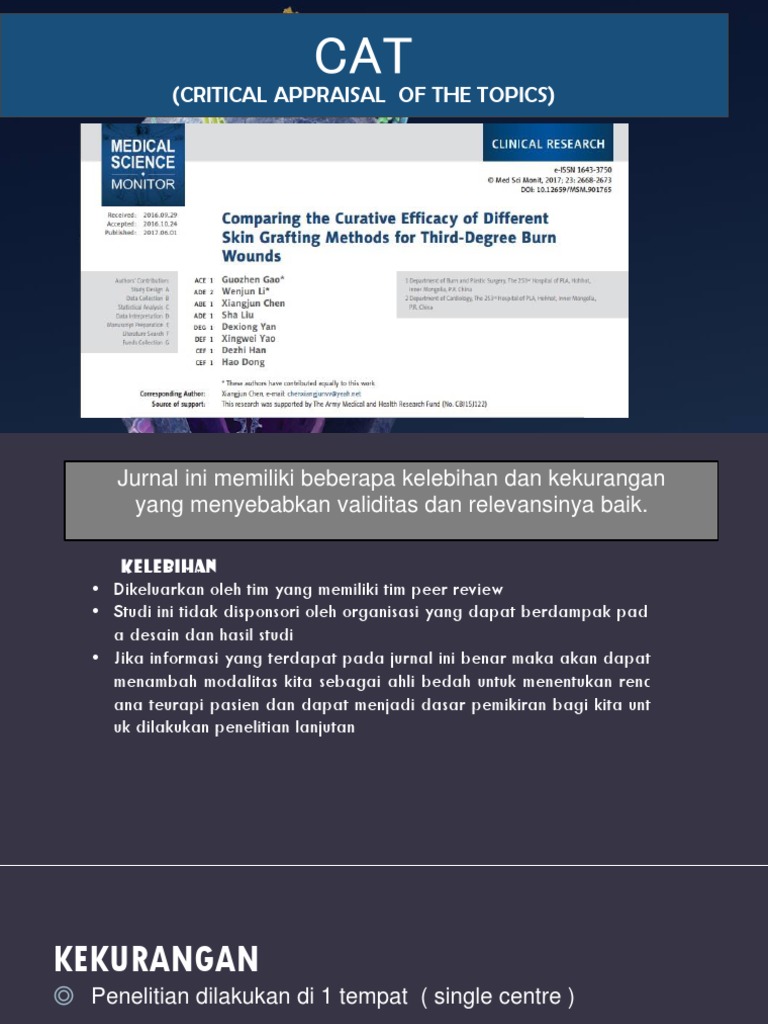 Critical Appraisal of The Topics | PDF | Cohort Study | Health Research