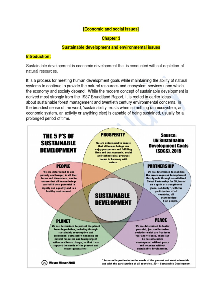 Chapter 3 Sustainable Development PDF | PDF | Sustainability ...