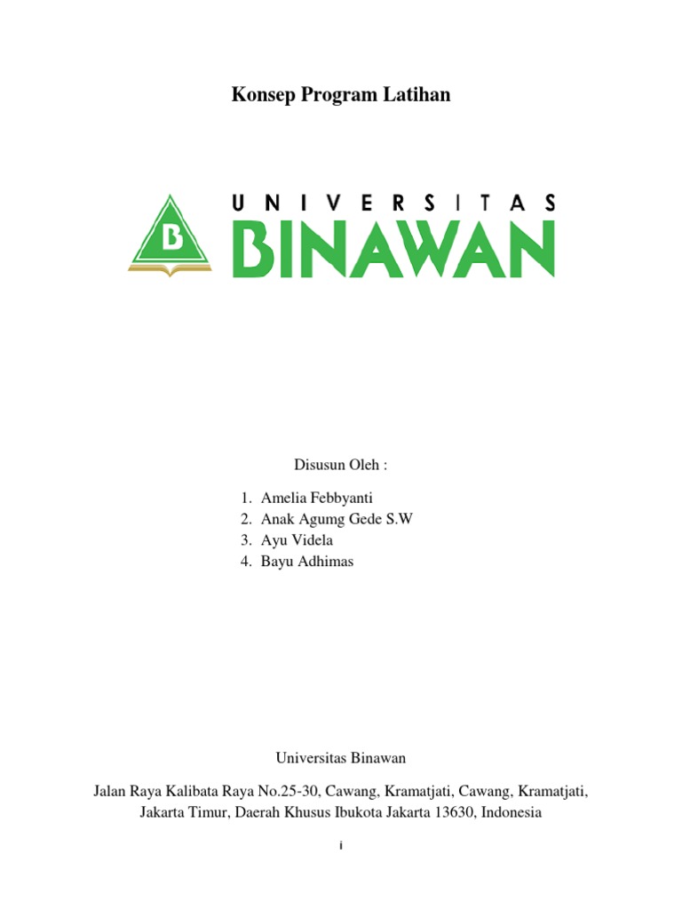 Konsep Program Latihan (Print) | PDF