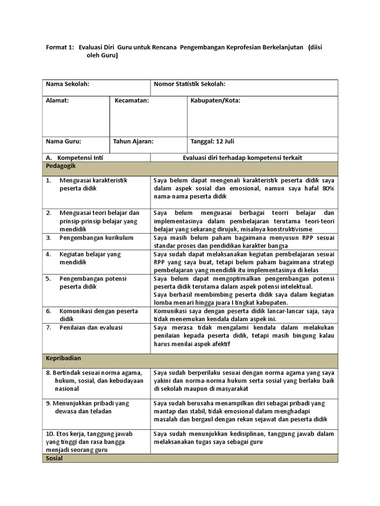 CONTOH Format 1. Evadir | PDF