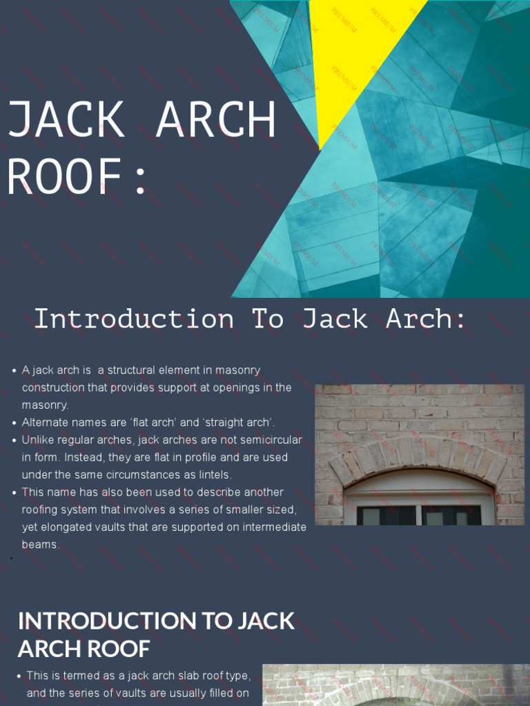Jack Arch Roof | Roof | Concrete | Free 30-day Trial | Scribd
