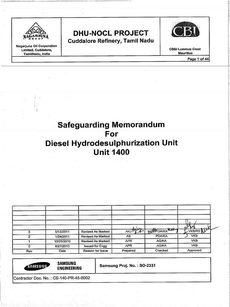 Safeguarding Memorandum | PDF | Valve | Pump
