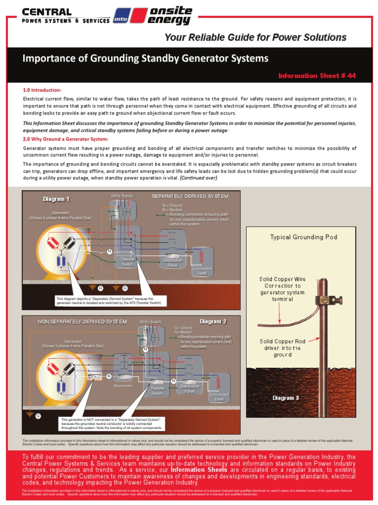 Grounding Standby Generators in MO | PDF | Electromagnetism | Components
