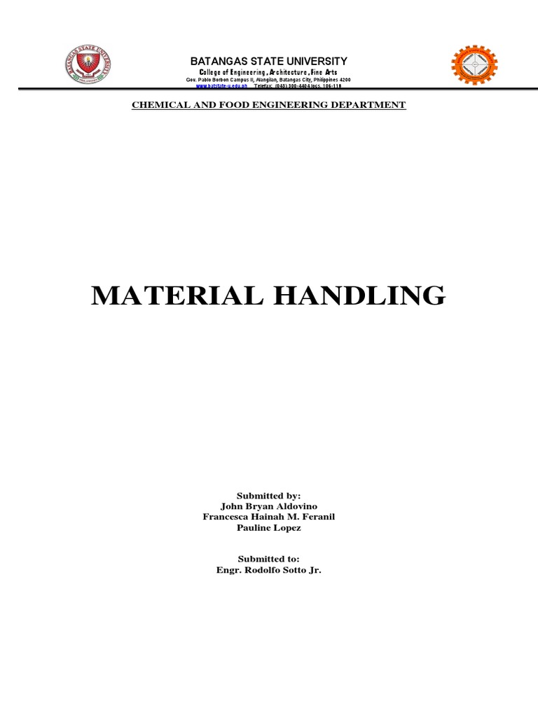 Materials Handling | PDF | Pallet | Supply Chain Management