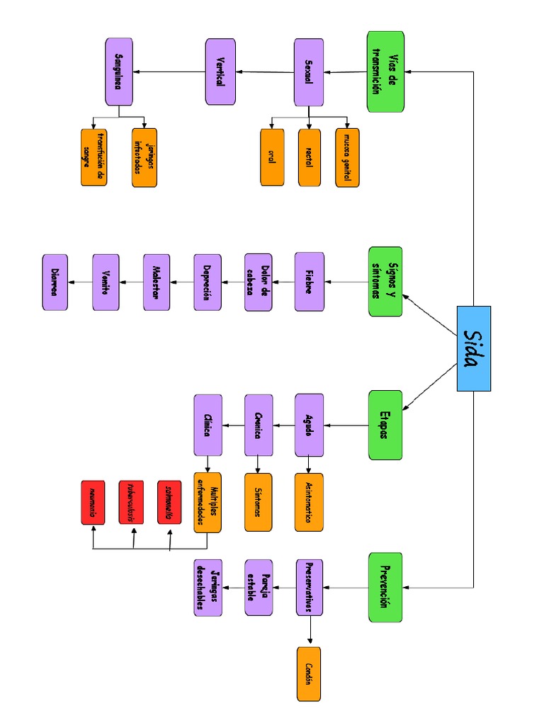 Mapa Conceptual de Sida | PDF