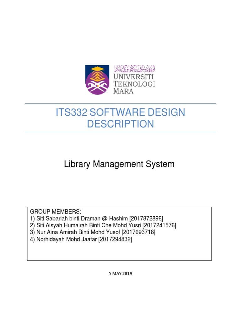 Library Management System Project Report | PDF | Point Of Sale ...